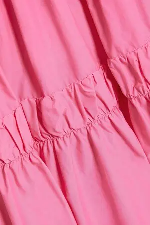 NICHOLAS Gathered Cotton-poplin Maxi Dress