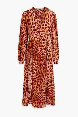 Chiffon Animal Print Dresses