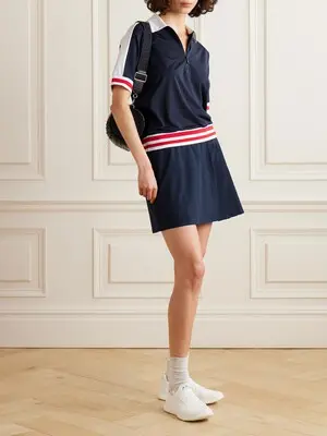 Bogner Vroni Pleated Striped Golf Skirt