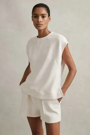 REISS Joanna Modal-blend Sweat Top