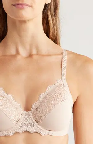 Simone Perele Caresse Underwire Full Cup Bra - Peau Rose