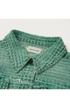 HONOR THE GIFT Embossed Denim Trucker Jacket