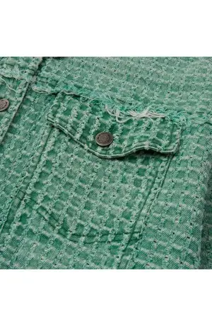 HONOR THE GIFT Embossed Denim Trucker Jacket