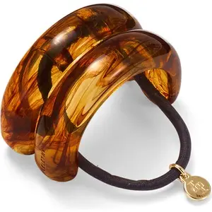 LELET NY LELET NY Marbleized Double Arch Hair Tie Amber