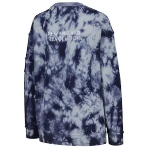 THE WILD COLLECTIVE New England Revolution Tie-dye Double Collar Sweatshirt