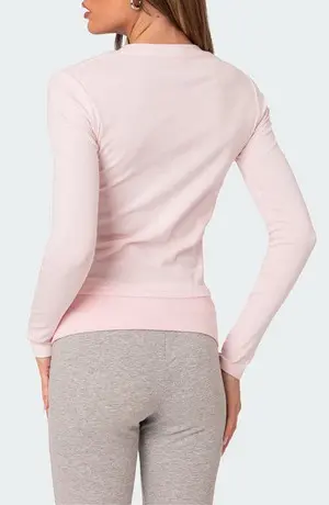 EDIKTED Dream About Me Embellished Top