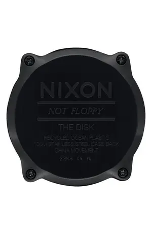 Nixon Disk Digital Silicone Strap Watch