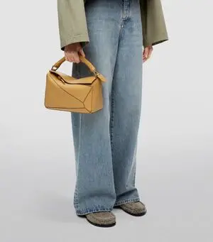 Loewe Small Leather Puzzle Top-handle Bag