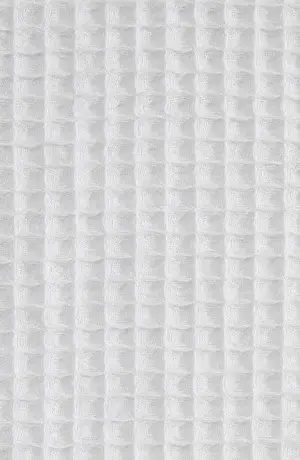 Calvin Klein Waffle Weave Shower Curtain - White