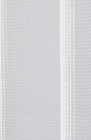 Calvin Klein Waffle Weave Shower Curtain - White