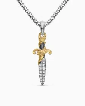 David Yurman Waves Dagger Amulet - Diamond