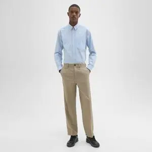 Theory Relaxed Straight Virgin Wool Trousers