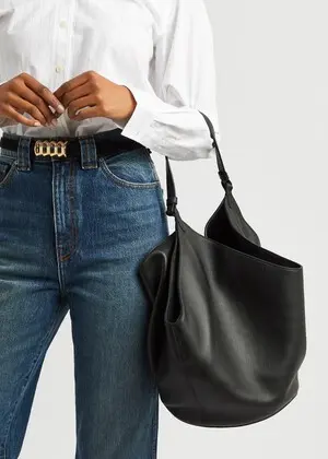 Khaite Lotus Medium Leather Tote