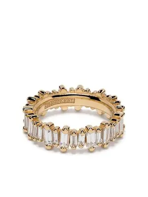 SUZANNE KALAN 18kt Yellow Diamond Eternity Ring - Gold