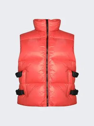 Givenchy Sleeveless Puffer Vest With Buckles