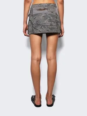 MARINE SERRE Regenerated Mini Skirt