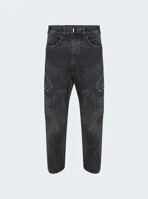 Givenchy Loose Fit Cargo Pants - Black