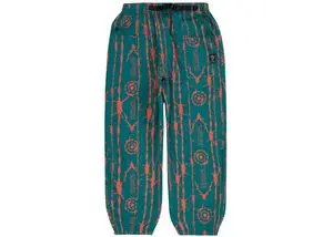 Supreme South2 West8 Belted Pant - Teal Pattern