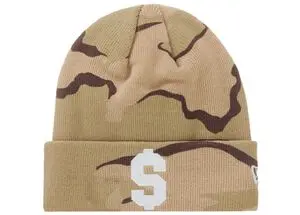 Supreme New Era $ Beanie - Desert Camo