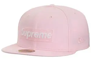 Supreme Sharpie Box Logo New Era Fitted Cap - Pink
