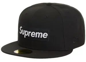Supreme Sharpie Box Logo New Era Fitted Cap - Black