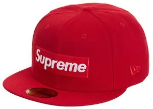 Supreme Sharpie Box Logo Fitted Cap - Red