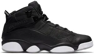 JORDAN 6 Rings - Black/white/matte Silver