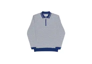 PALACE Macro P Heavy Zip Top - Blue/white