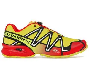 SALOMON Speedcross 3 - Sulphur Spring/high Risk Red/black