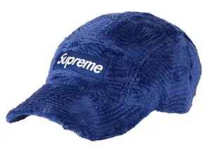 Supreme Swirl Fleece Camp Cap - Blue