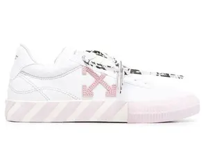 Off-White Off Vulc Low Light Arrow Sneakers - White/pink