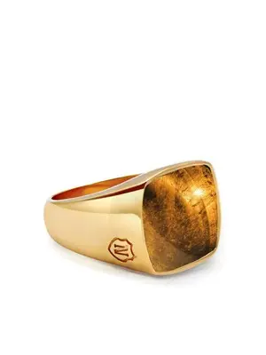 NIALAYA JEWELRY Gemstone Signet Ring - Gold