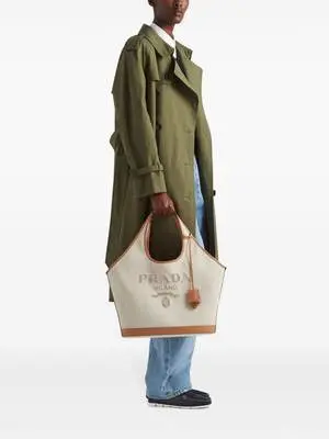 Prada Double-breasted Belted Trench Coat