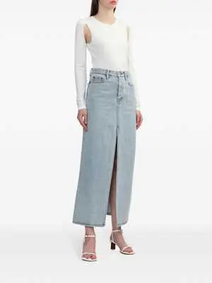 Helmut Lang Cut-out Fine-knit Jumper - White