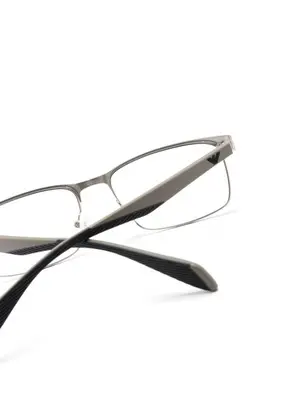 Emporio Armani Rectangle-frame Glasses - Grey