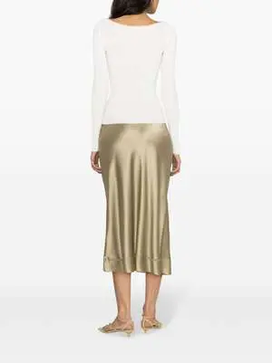 N°21 Picot-trim Fine-ribbed Cardigan