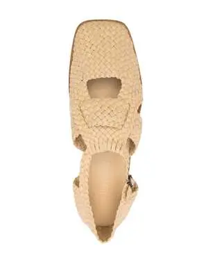Hereu Serra Interwoven Slippers - Neutrals