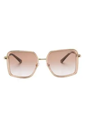 Versace Medusa Roller Square-frame Sunglasses - Brown