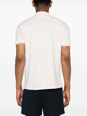 C.P. COMPANY Logo-patch Piqué Polo Shirt - Pink