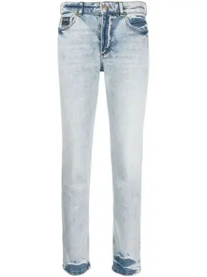 Versace Raw Edge Hem Bottoms For Women