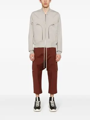 Rick Owens Bauhaus Flight Bomber Jacket - Neutrals