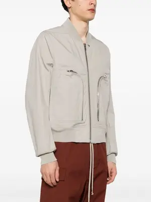 Rick Owens Bauhaus Flight Bomber Jacket - Neutrals