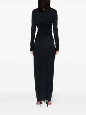 Christopher Esber Venus Plunging Maxi Dress - Black