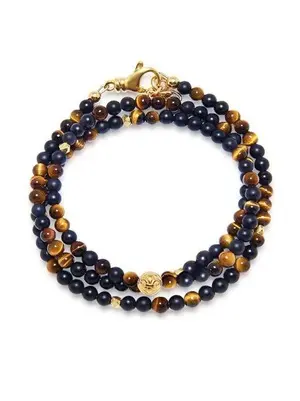 Nialaya Jewelry Gold Plated Bracelets For Men