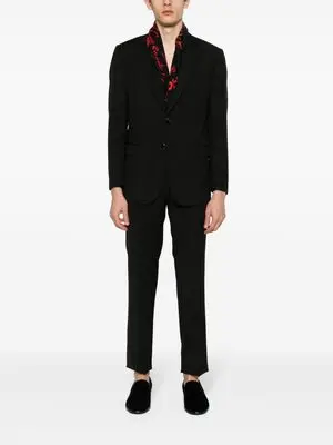 Giorgio Armani Twill Virgin-wool Suit - Black
