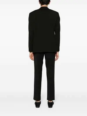 Giorgio Armani Twill Virgin-wool Suit - Black