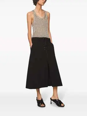 Stella McCartney A-line Wool Midi Skirt