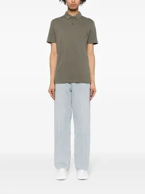 Sunspel Riviera Cotton Polo Shirt - Green