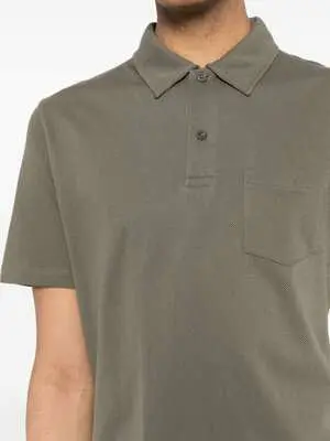 Sunspel Riviera Cotton Polo Shirt - Green