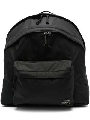 PORTER-YOSHIDA & CO Logo-patch Ripstop Backpack - Black